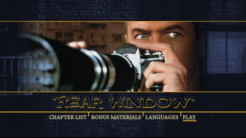 Rear Window 1954 Dvd Menus