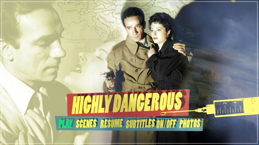 Highly Dangerous (1950) – DVD Menus