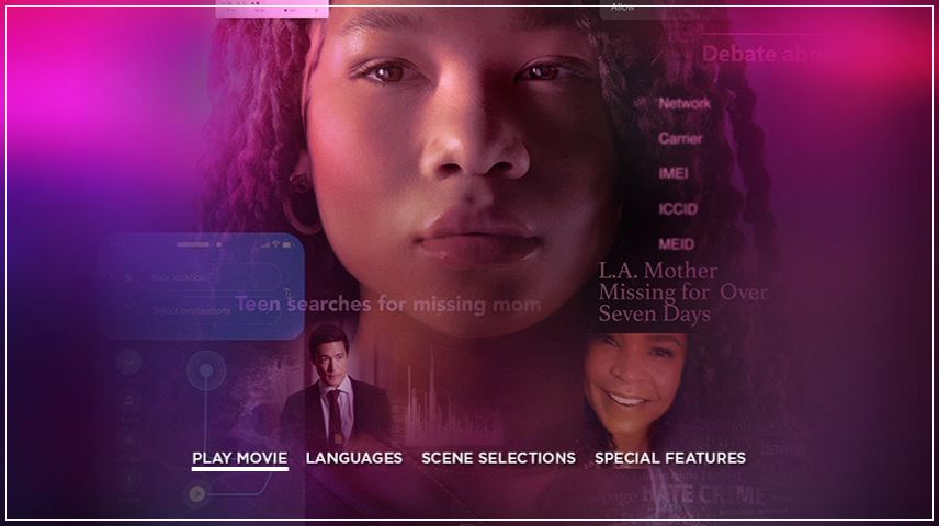 Missing (2023) – DVD Menus