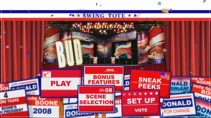 Swing Vote (2008) – DVD Menus