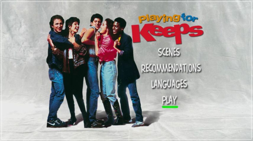 Playing for Keeps (1986) – DVD Menus