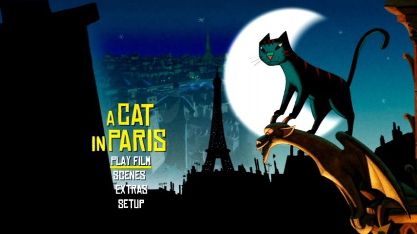 A Cat in Paris (2010) – DVD Menus