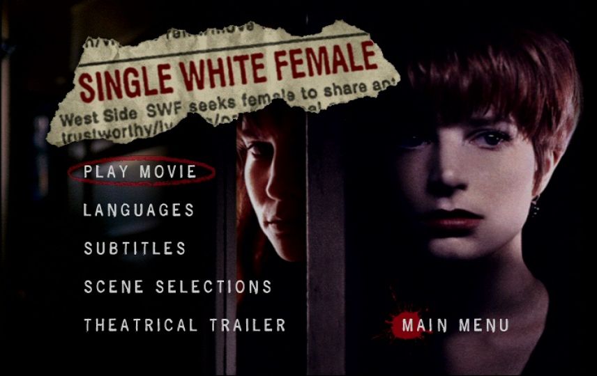 Single White Female (1992) – DVD Menus