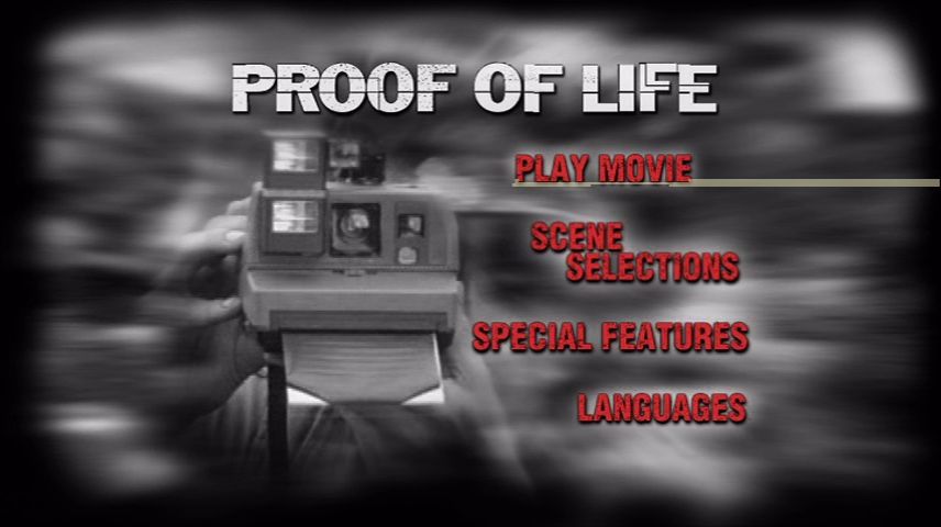 Proof of Life (2000) – DVD Menus