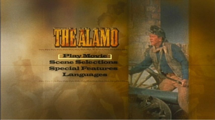 The Alamo (1960) – DVD Menus