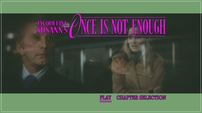 Once Is Not Enough (1975) – DVD Menus