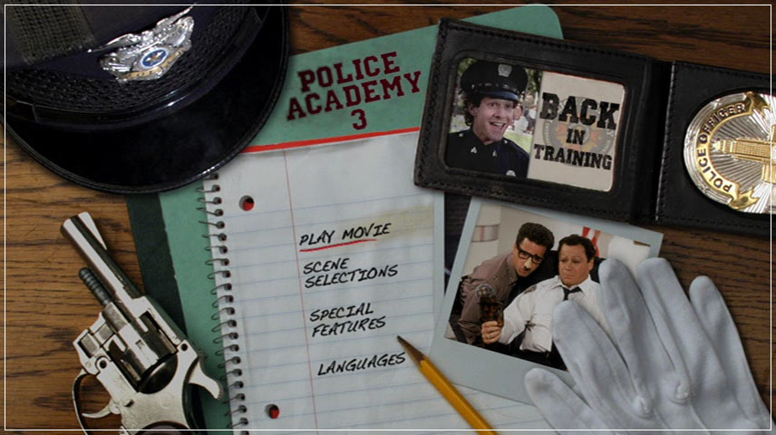 Police Academy 3: Back in Training (1986) – DVD Menus