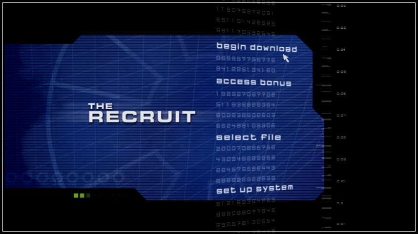 The Recruit (2003) – DVD Menus
