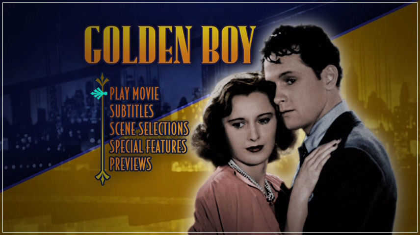 Golden Boy (1939) – DVD Menus