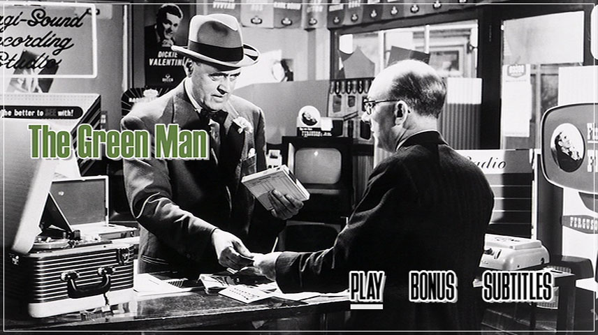 The Green Man (1956) – DVD Menus