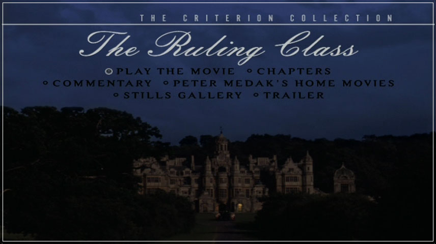 The Ruling Class (1972) – DVD Menus