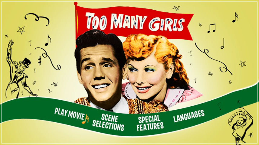 Too Many Girls (1940) – DVD Menus
