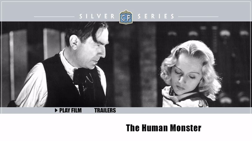 The Human Monster (1939) – DVD Menus
