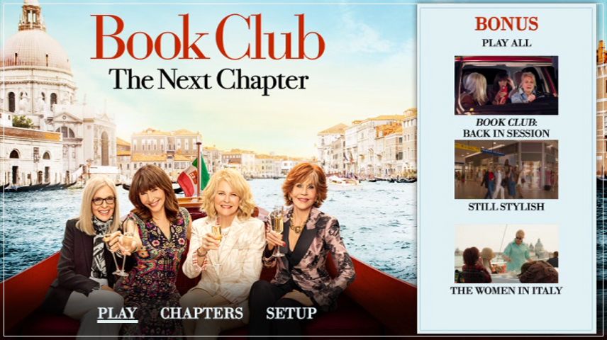 Book Club: The Next Chapter (2023) – DVD Menus