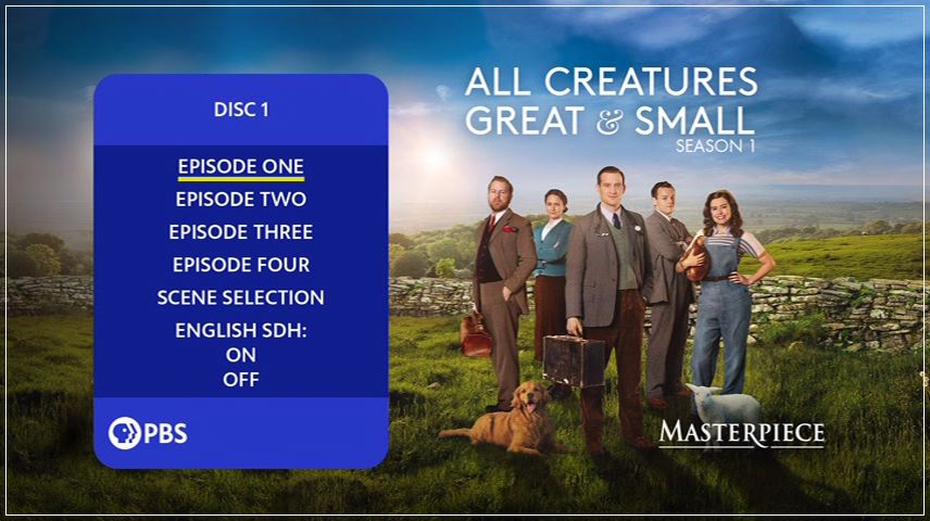 All Creatures Great and Small (2020) – DVD Menus