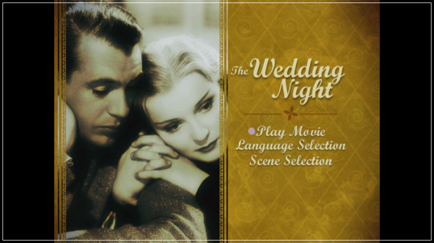 The Wedding Night (1935) – DVD Menus