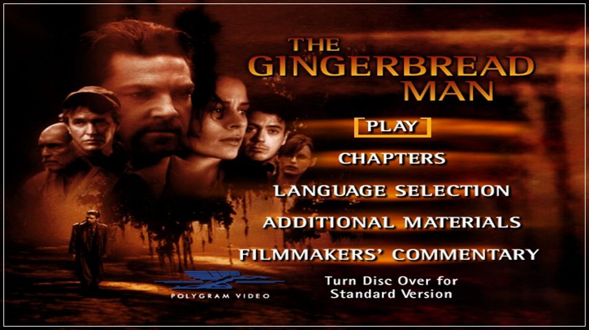 The Gingerbread Man (1998) – DVD Menus