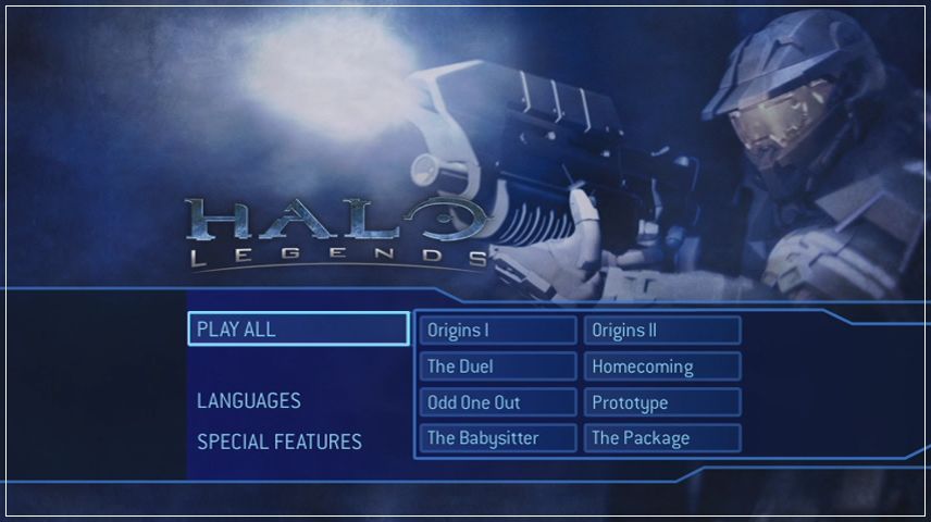 Halo Legends (2010) – DVD Menus