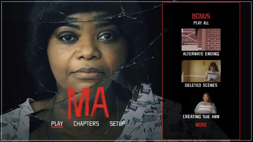 Ma (2019) – DVD Menus