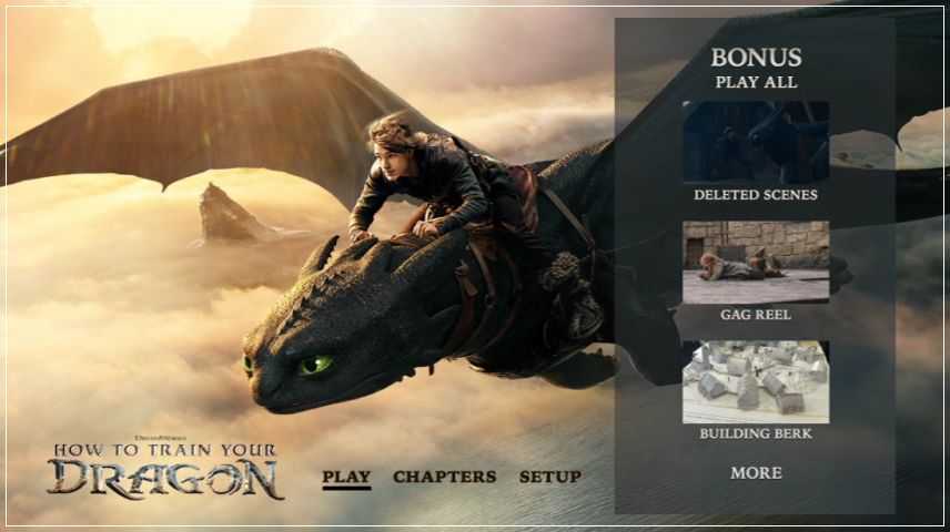 How to Train Your Dragon (2025) – DVD Menus