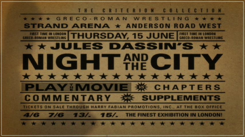 Night and the City (1950) – DVD Menus