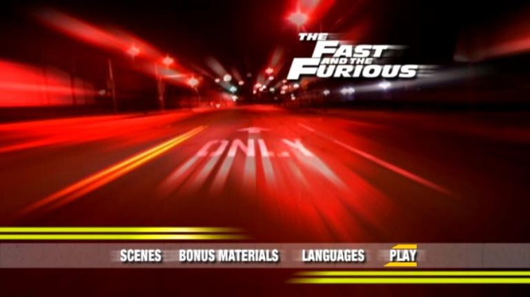 The Fast and the Furious (2001) – DVD Menus