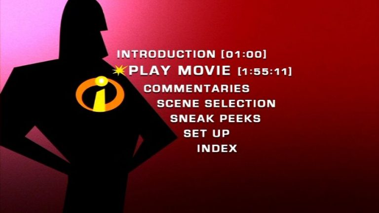 The Incredibles (2004) – DVD Menus