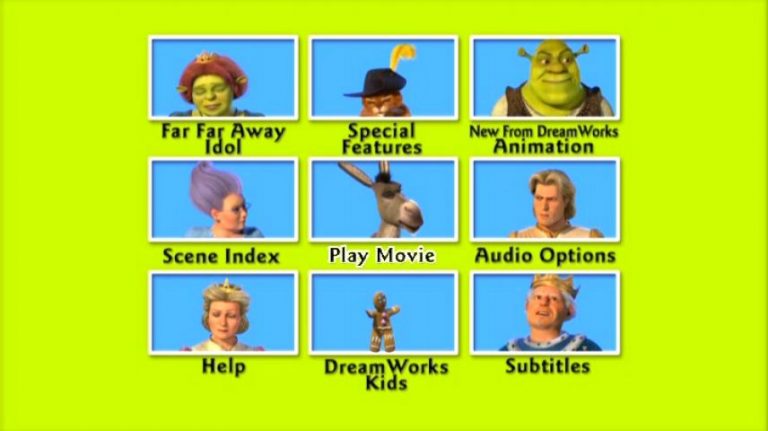 Shrek 2 (2004) – DVD Menus