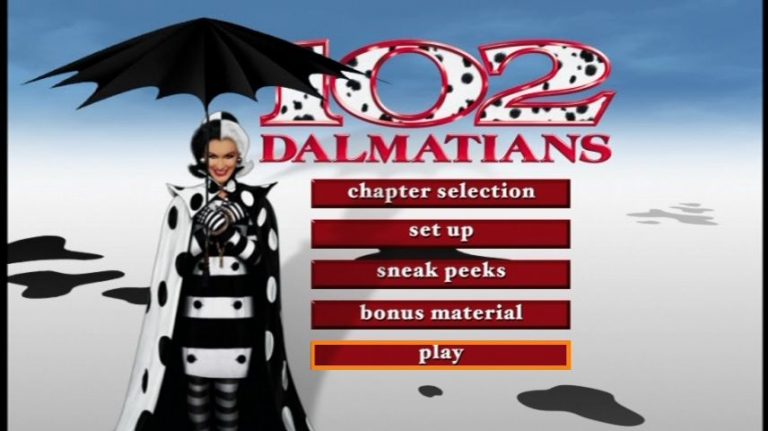 102 Dalmatians (2000) – DVD Menus