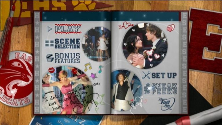 High School Musical 3: Senior Year (2008) – DVD Menus