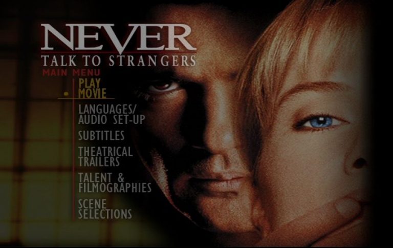 Never Talk to Strangers (1995) – DVD Menus