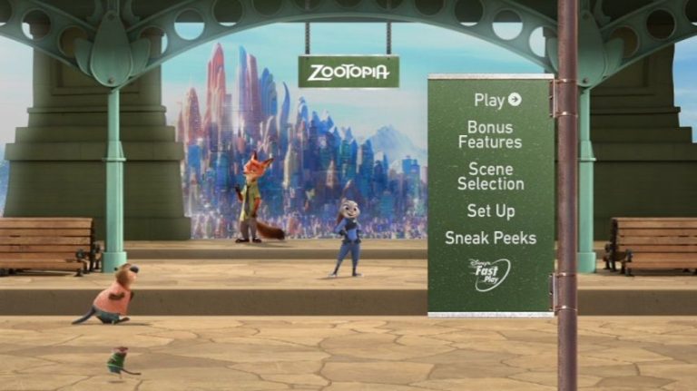 Zootopia (2016) – DVD Menus
