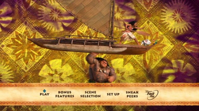 Moana (2016) – DVD Menus