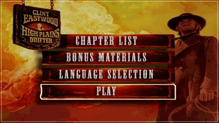 High Plains Drifter (1973) – DVD Menus