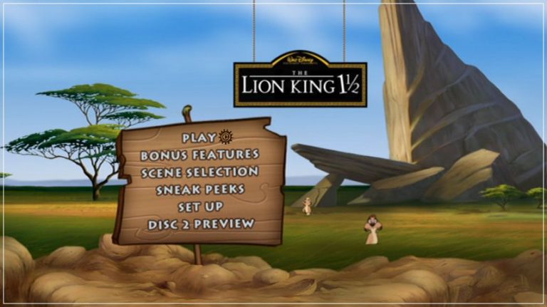 The Lion King 1½ (2004) – DVD Menus
