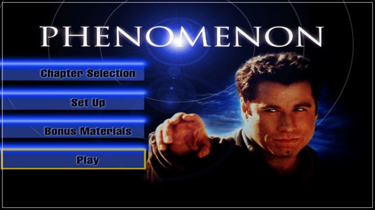 Phenomenon (1996) – DVD Menus