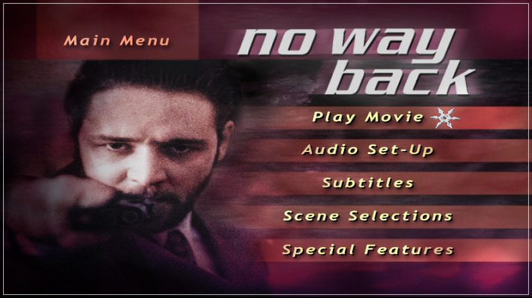 No Way Back (1995) – DVD Menus