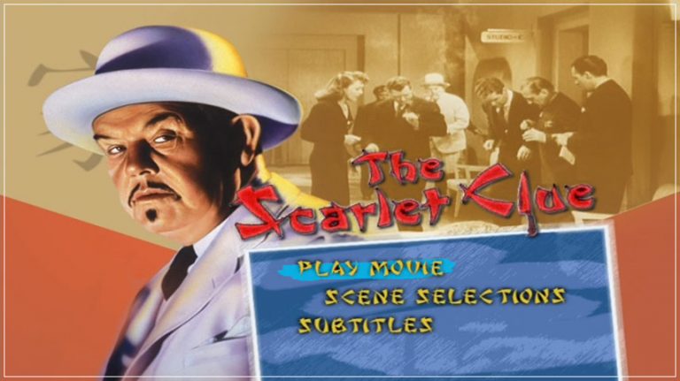 The Scarlet Clue (1945) – DVD Menus