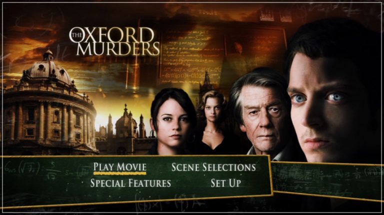 The Oxford Murders (2008) – DVD Menus