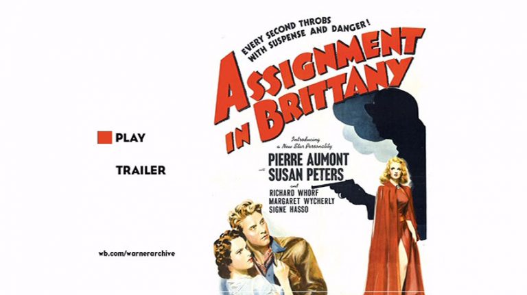 Assignment in Brittany (1943) – DVD Menus