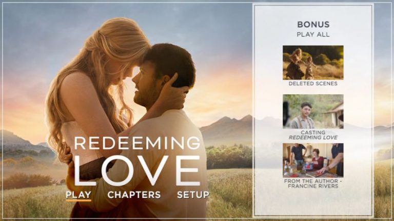 Redeeming Love (2022) – DVD Menus
